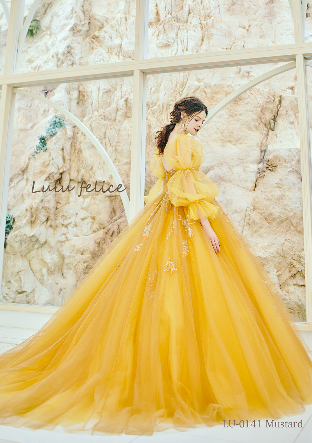 Lulu felice－ルル・フェリーチェ―｜LU-0141 Mustard｜カラードレス｜衣裳を選ぶ｜ビアンベール from Arkbell